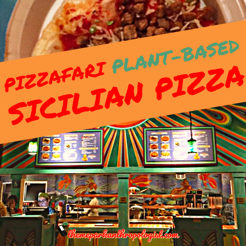 Pizzafari’s Plant-based Sicilian Pizza - Theme Park Anthropologist